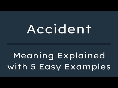 Accident Meaning in English With 5 Example Sentences, Accident meaning in English