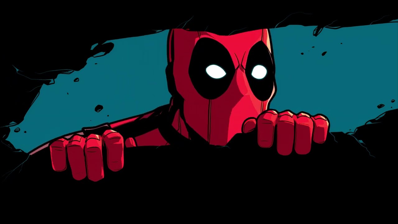 Deadpool Peeking Over Wall Live Wallpaper 4K