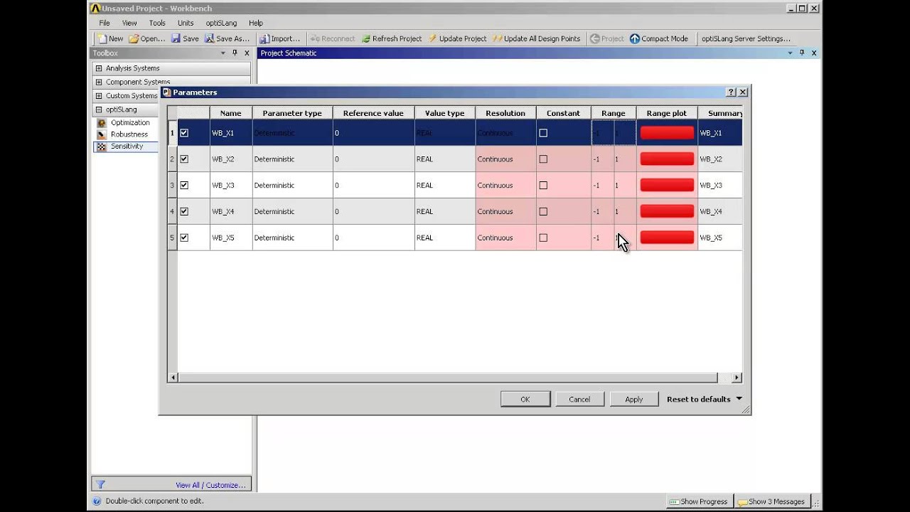 Video Tutorial: sensitivity analysis with optiSLang inside ANSYS Workbench - High Quality