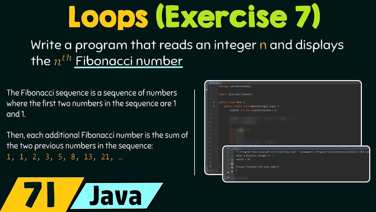 Loops in Java (Exercise 7)