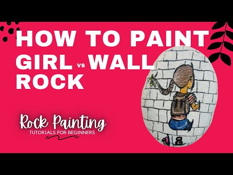 Paint Pens for Rocks - paint pens: how to use paint pens to create Girl vs Wall