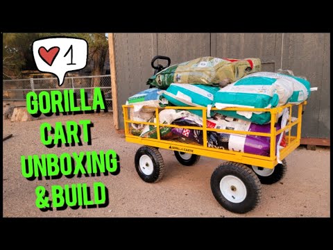 Heavy Duty 1200lb capacity Gorilla Cart unboxing and assembly!