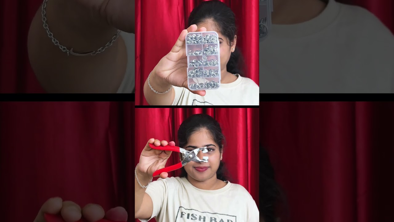 Premium Snap Buttons Kit – Metal Fasteners with Hand Pliers tool,Baby Clothes,shirts #button #tools