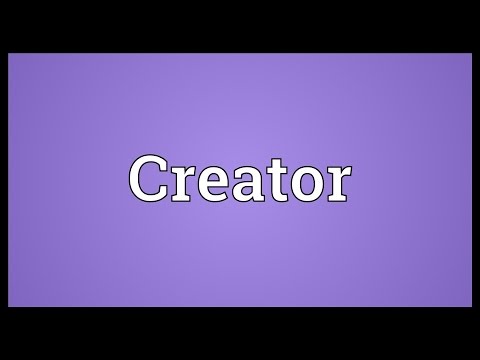 Creator Meaning