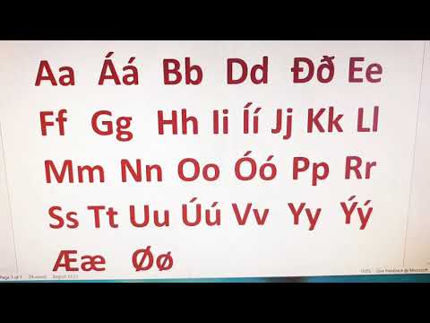 FAROESE ALPHABET