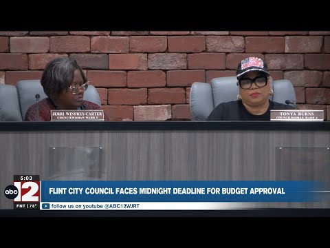 Flint City Council faces midnight deadline for budget approval