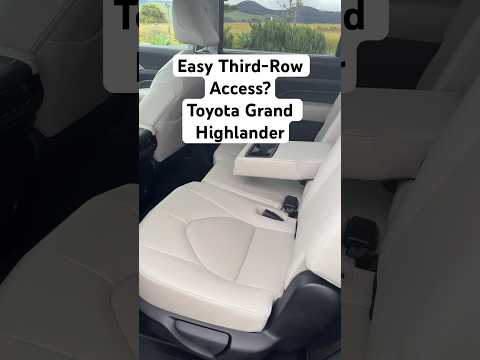 Easy Third-Row Access? Toyota Grand Highlander