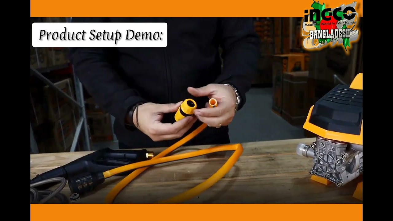 HIGH PRESSURE WASHER - 1300W - 80bar - HPWR13008 - ( Product demonstration video )