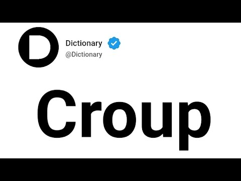 Croup Meaning In English