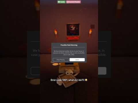 I Got Error Code 1001 On Roblox REAL FOOTAGE #roblox #robloxgames #shorts