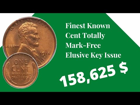 $158,625! Finest Known Cent Totally Mark-Free | Elusive Key Issue | Lincoln Rare Cent