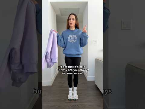 Never. Taking. This. Off. #crewneck #sweater #sweatshirt #winterfashion #cozystyle