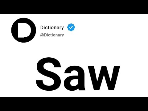 Saw Meaning In English