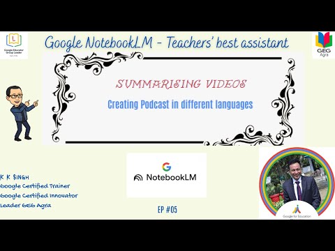 Podcast through NotebookLM | Google Gemini | AI | Google for Education