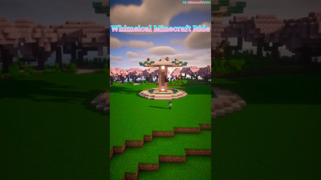 [Carousel Build] A Whimsical Minecraft Ride! #minecraftbuilding #minecrafttutorial