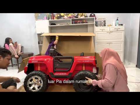 Unboxing Kereta Elektrik Untuk Kanak-Kanak Boleh Naik Sehingga 80kg