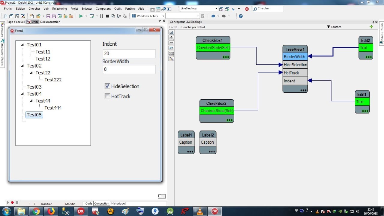 Delphi 022 TreeView / 3 Customization and LiveBindings
