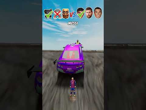 🪵🦈Italian Brainrot vs Football Players BeamNG DRIVE Car Jump Challenge ⚽🏆#beamngdrive