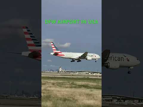 Landing Dallas airport in usa