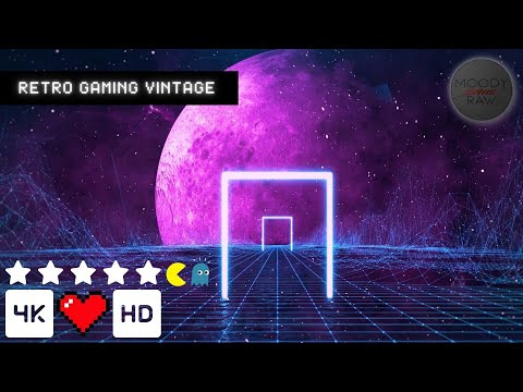 Retro Gaming Vibes Oldschool Vintage Background Animation Neon Loop: Screensaver #retrogaming