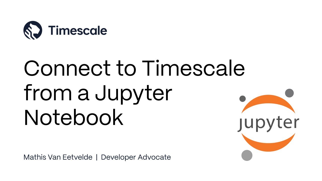 Connect to Timescale From a Jupyter Notebook