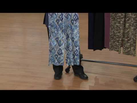 Denim & Co. Beach Pull-On Wide Leg Knit Cargo Pants on QVC