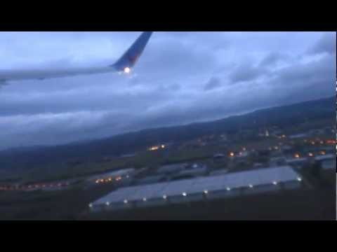 Take off from Grenoble airport