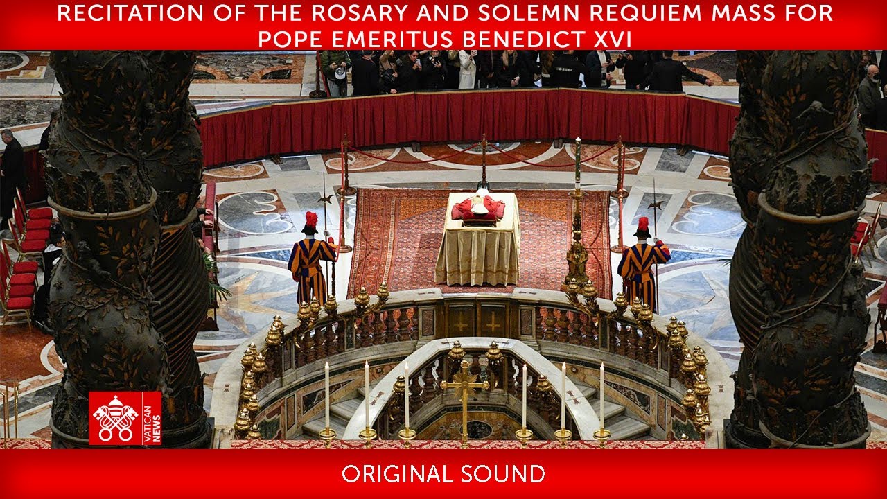 Rosary and Solemn Requiem Mass for Pope emeritus Benedict XVI, 5 ...