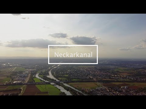 Neckarkanal, Mannheim, Germany - 4k video, Fimi X8 SE