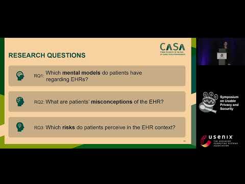 SOUPS 2023 - Privacy Mental Models of Electronic Health Records: A German Case Study