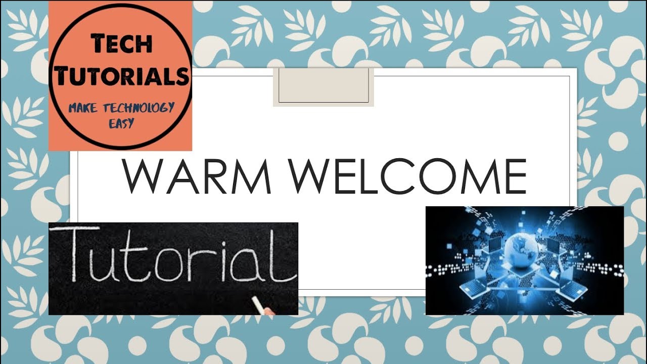 Welcome to Tech Tutorials
