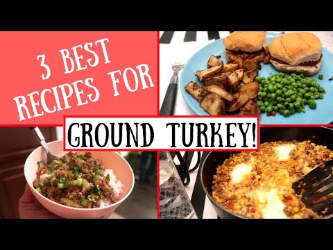 GROUND TURKEY RECIPES! THE BEST WAYS TO MAKE GROUND TURKEY / CHEAP DELICIOUS MEALS!