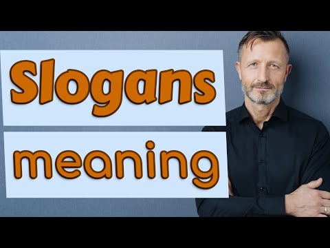 Slogans | Definition of slogans 📖