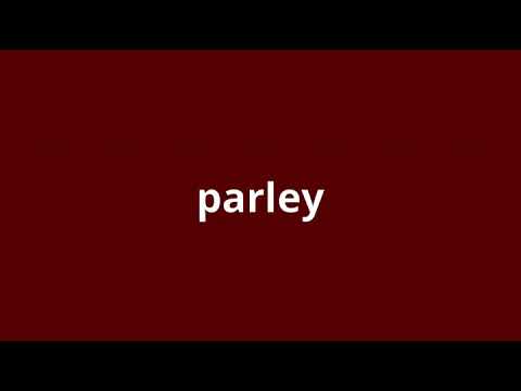 what is the meaning of parley