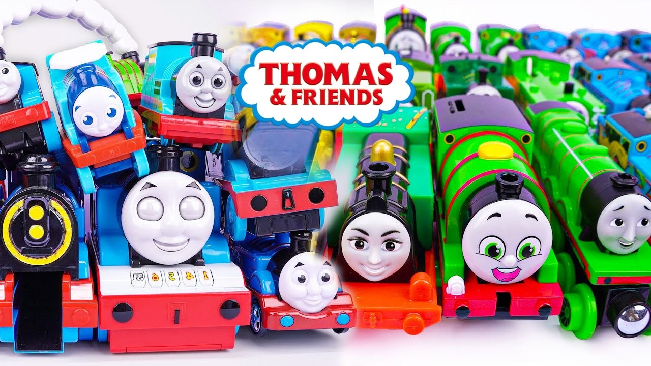 Merakit Mainan Kereta Api Thomas and Friends, Tayo Si Bus Kecil , Unboxing Mainan Kereta Api ASMR 45