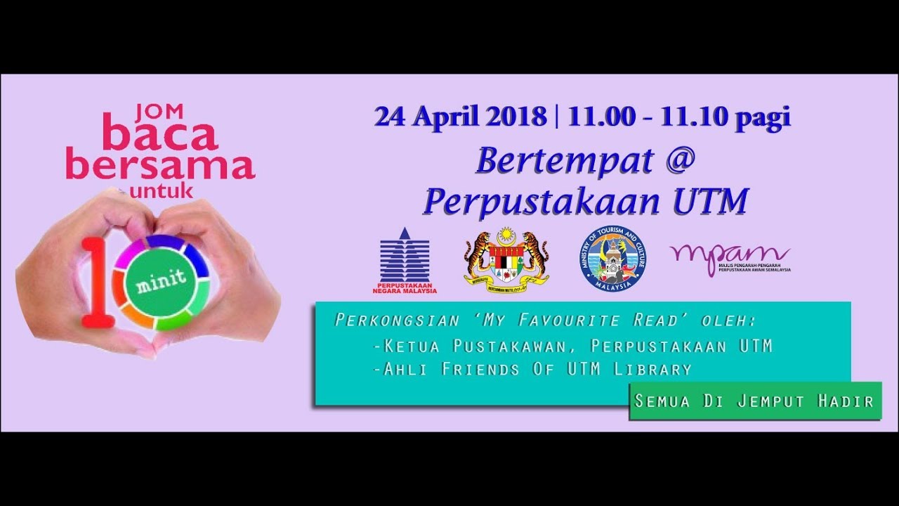 Program Jom Baca Bersama Untuk 10 Minit.