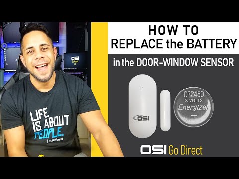 Door-Window Sensor Contact Battery Replacement!