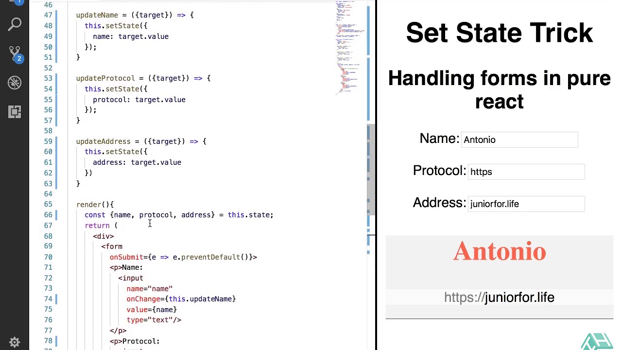 How to handle forms in pure React the right way - Tutorial