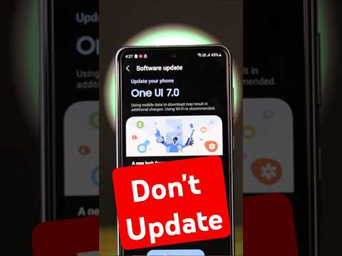 Don’t Update to One UI 7 Without Watching This! #shorts