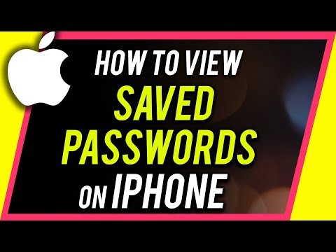 How to See Saved Passwords on iPhone