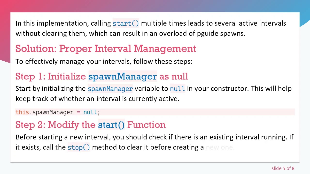 How to Prevent setInterval from Stacking in JavaScript?