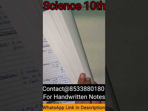 Class 10th science handwritten notes complete science notes pdf handwritten notes by saalik sir 10th