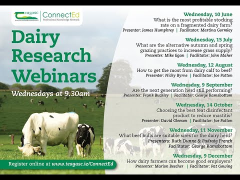 Are the next generation herd still performing? - Teagasc Dairy Research Webinar