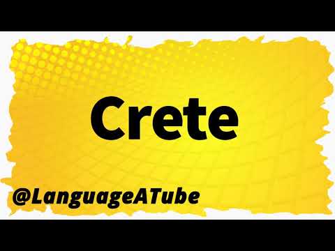Crete Pronunciation ⚡️ How To Pronounce Crete!