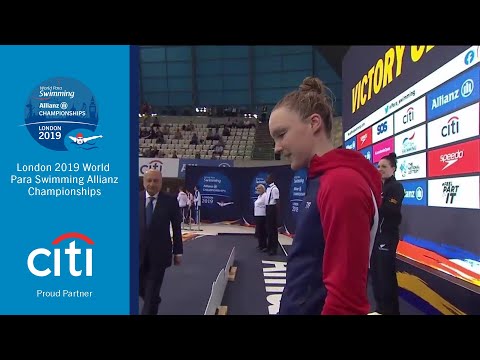 Medal Ceremony | Women's 100m Freestyle S9 Final | London 2019
