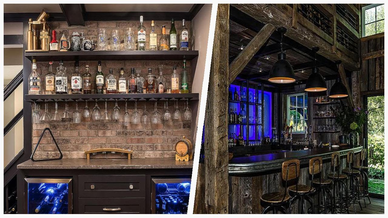 75 Rustic Black Home Bar Design Ideas You'll Love 🔴