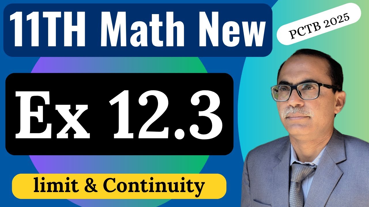 Exercise 12.3 Chapter 12 || 11Th Class Math New Book 2025 PCTB