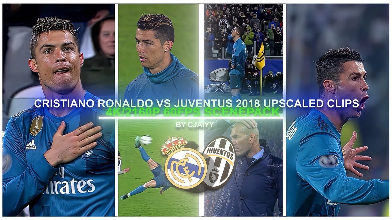 Ronaldo vs Juventus UCL 2018 4K 60FPS Scenepack / ● ( ADDED TOPAZ NO AE CC) FOR EDITING