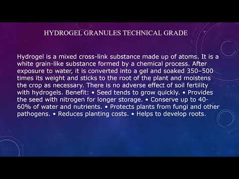 Hydrogel at Best Price in India