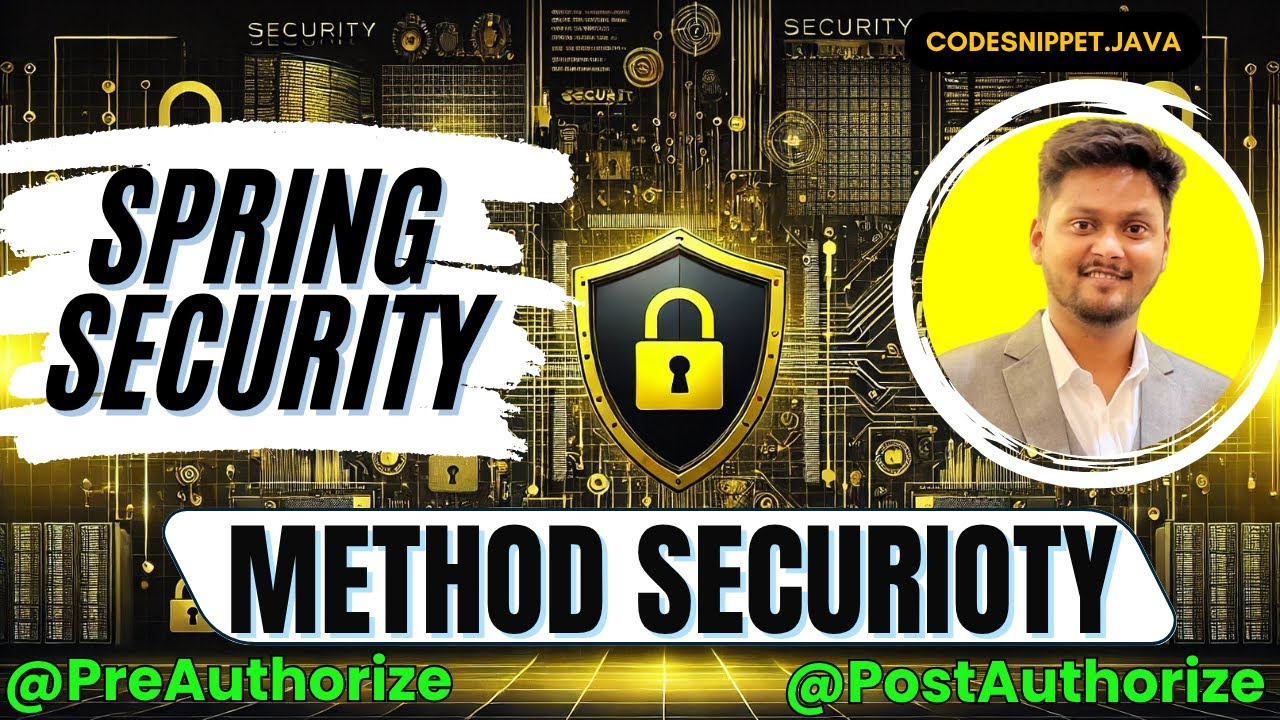 🔐 Spring Security - Method Security Explained | @PreAuthorize, @PostAuthorize